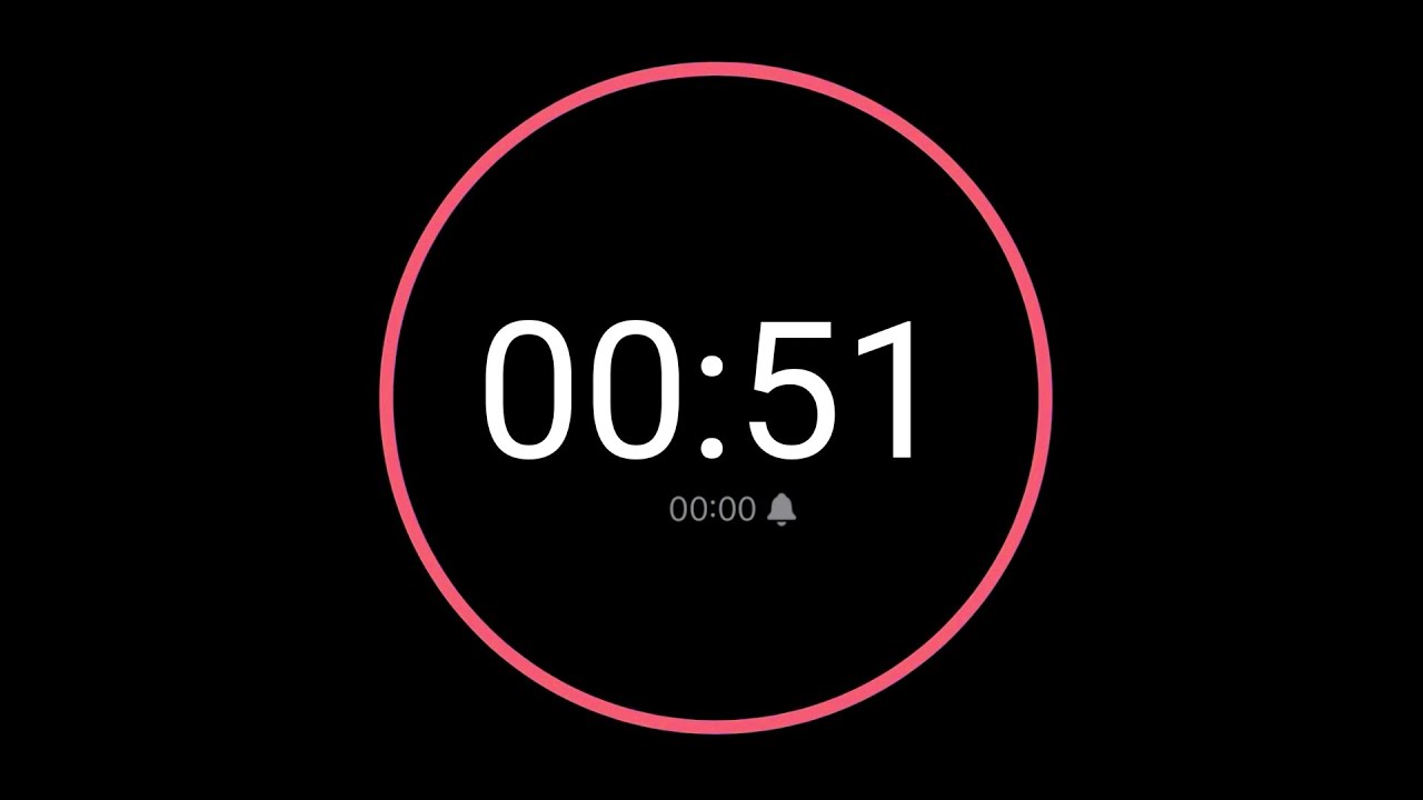51 Second Countdown Timer / iPhone Timer Style