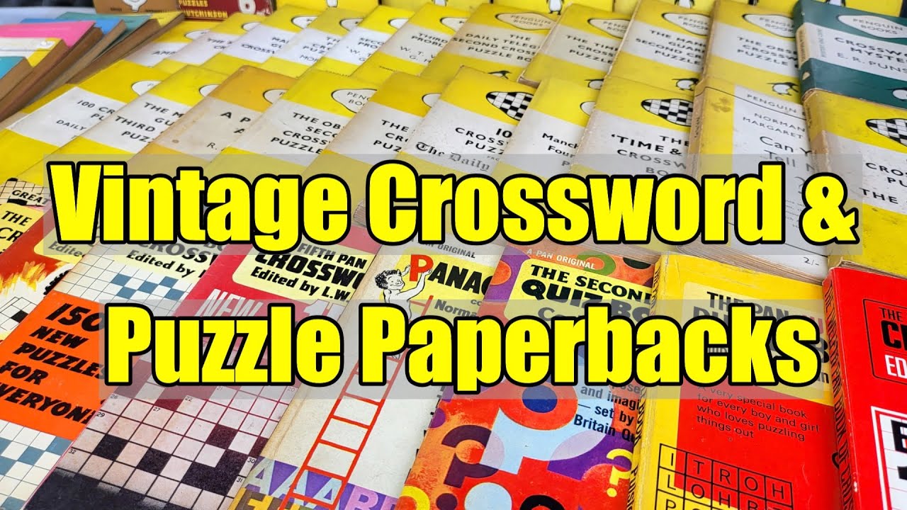 Vintage PENGUIN + PAN Books - CROSSWORD - Puzzle - PAPERBACKS - Puzzle These Out!