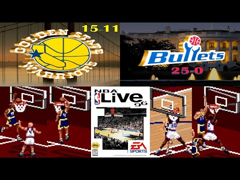 Warriors Invade |NBA Live 96| Washington Bullets vs Golden State Warriors | Season Gm 24|#nbalive96