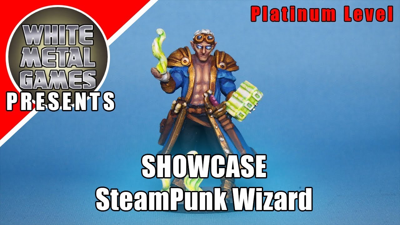 Showcase - Steampunk Wizard - Heroforge RPG figures - Platinum