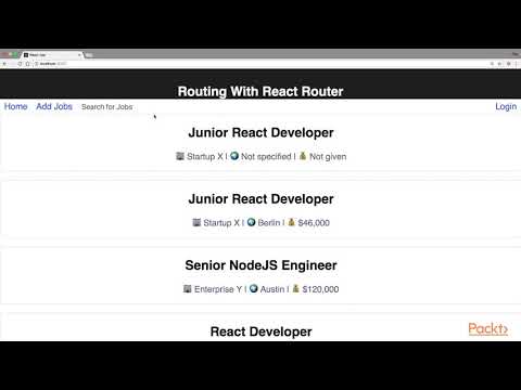 Learn Hands on Web Development with React Routing with React Router|packtpub com - Mind Luster