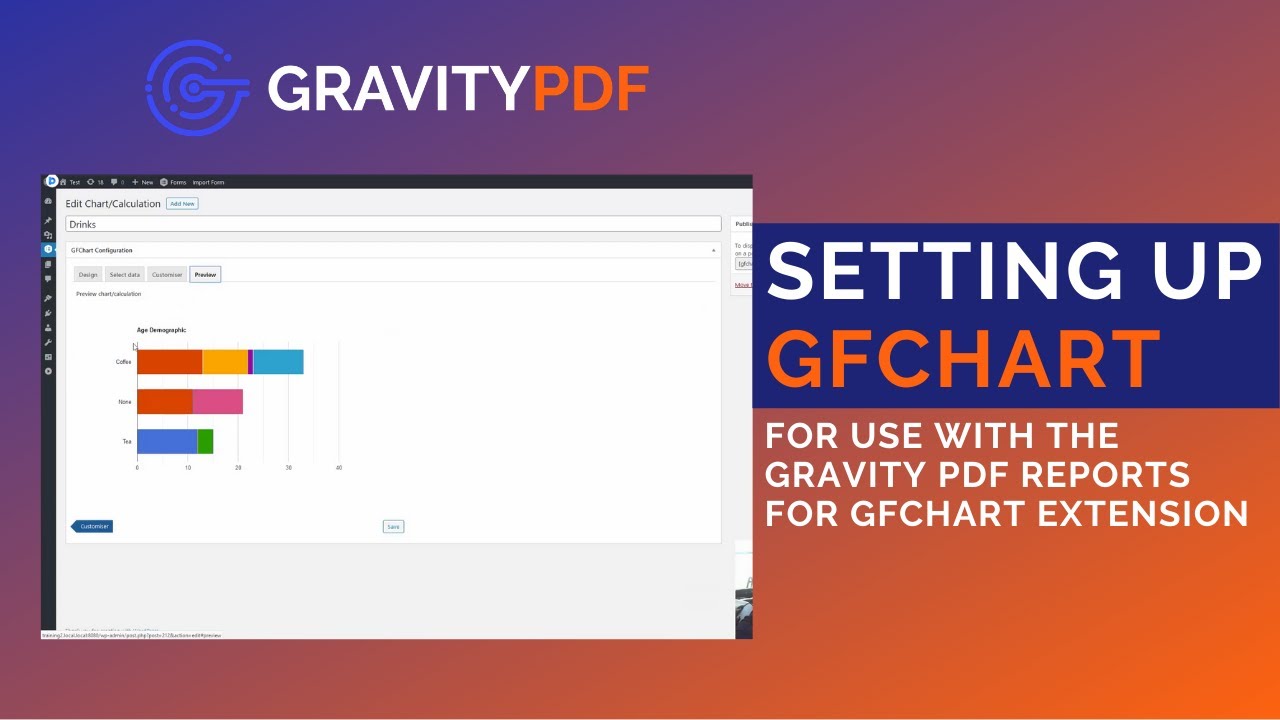 Setting up GFChart for use with the Gravity PDF Reports for GFChart Extension