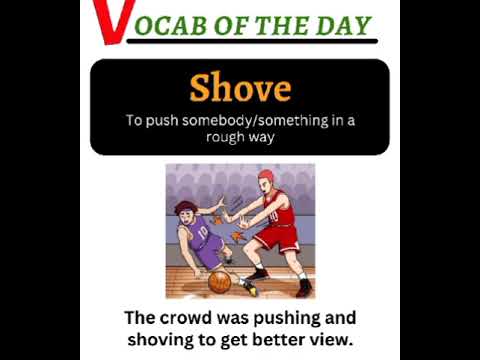 Shove meaning #englishlanguage #vocabluary #englishvocab #treadingshorts #englishlearning