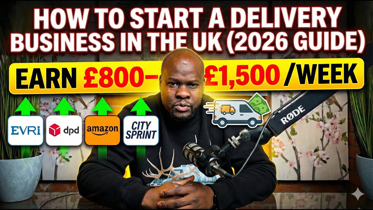 How to Start a Delivery Business in the UK (2026) | Earn £800–£1,500/Week with EVRI, DPD, Amazon etc