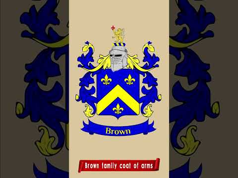 brown family crest #lastname #surname #history