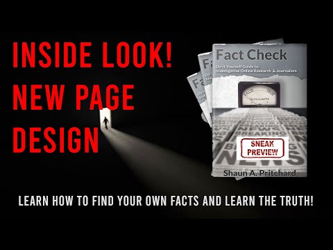 INSIDE LOOK! Fact Check Book Publisher page design