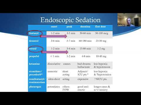 Endoscopic Sedation – Fentanyl, Versed and Propofol