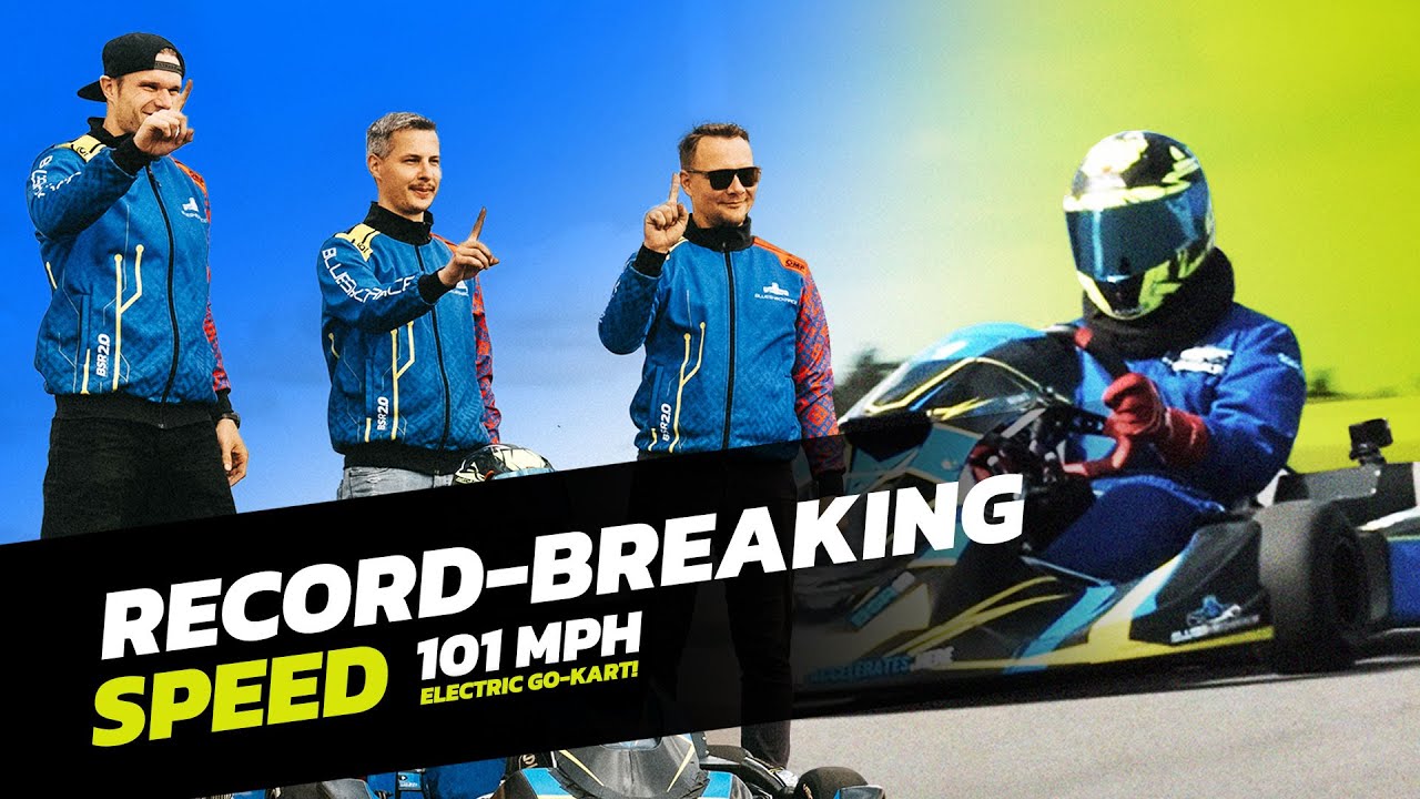 Latviešu radītais “Blue Shock Race” elektrokartings sasniedz ātruma ...