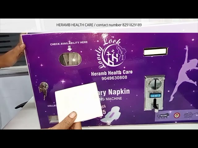 Sanitary Pad Vending Machine - Electric Sanitary Pad Disposable Machine ...