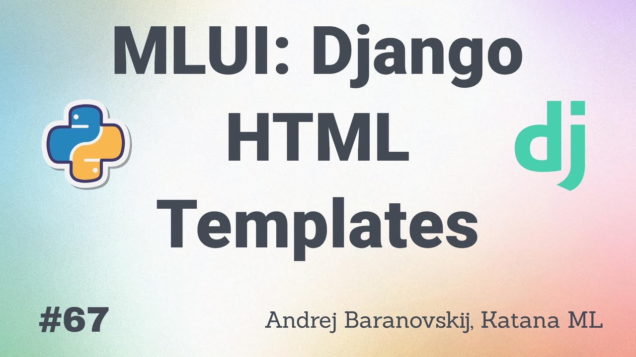 MLUI: Django HTML Templates