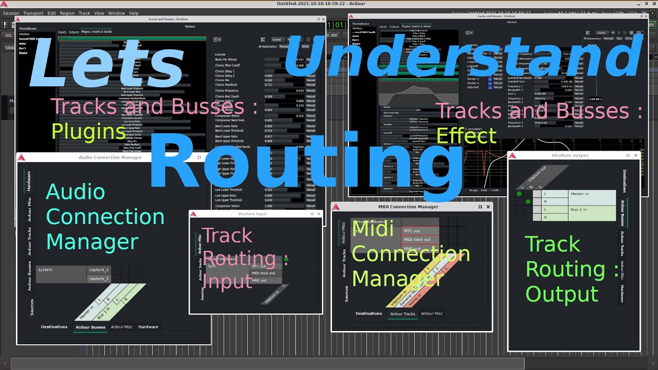 Ardour : 6.9 : Tutorial :Free Daw :Routing