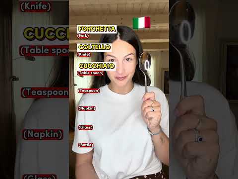 Vocabulary of the table in Italian 🇮🇹
