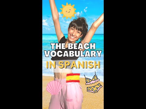 Beach vocabulary in Spanish