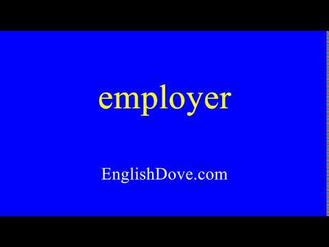 How to pronounce employer in American English.