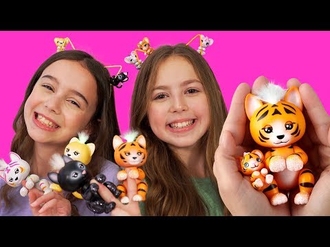 Fingerlings Purrrfect Pets Unboxing | Play with Fingerlings Cats, Tigers, Lions, Cubs | Toy Review