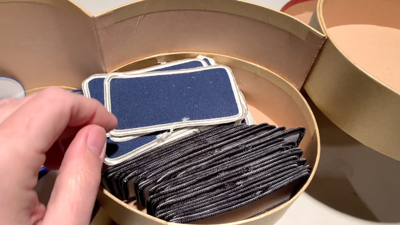 Unboxing Some Vintage Blank Patches to Sell on my Etsy Store