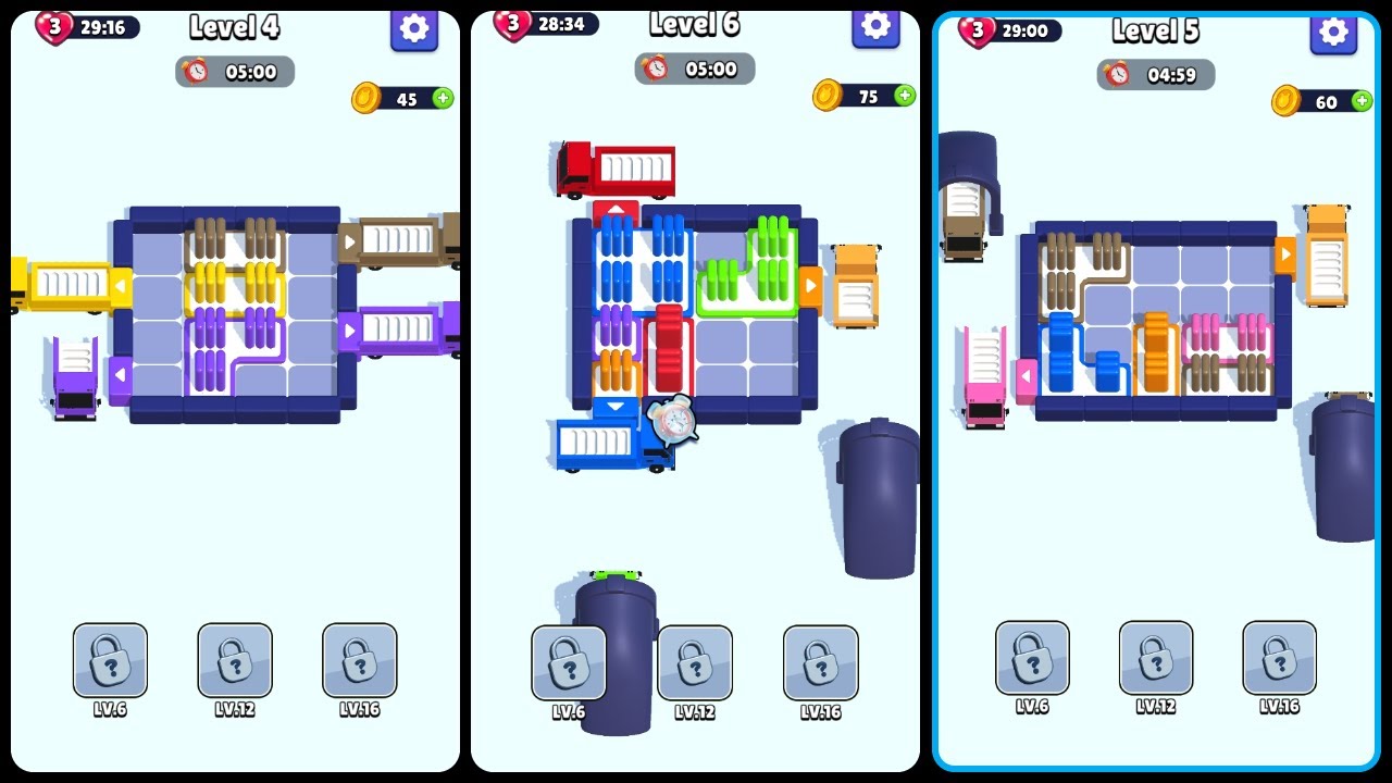 Truck Stack Jam: Block Game Gameplay Android Mobile