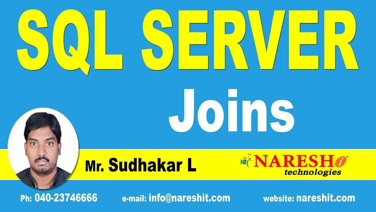 Joins in SQL Server - Part 1 | MSSQL Training Tutorial