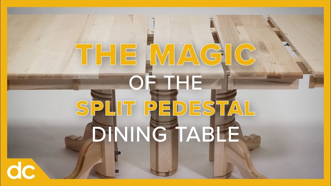 The Magic of the Rhame Solid Wood Split Pedestal Dining Table