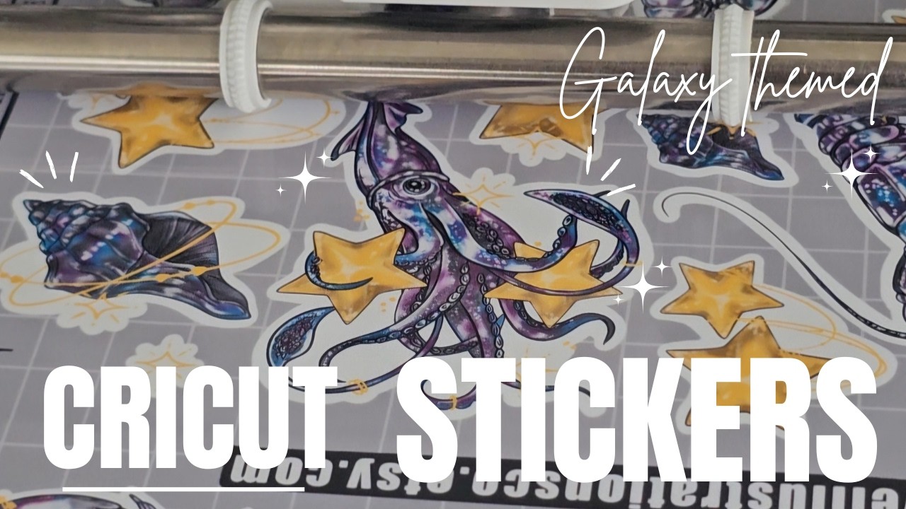 Making Sticker Sheets with Cricut Maker 3 | Sea & Galaxy Ocean Stickers