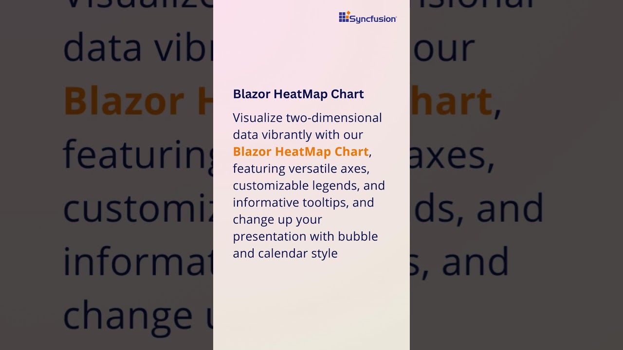 Visualize Two-Dimensional Data with Blazor HeatMap Chart
