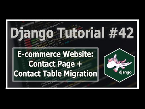 Learn E Commerce Website Creating Contact Page Database | Python Django Tutorials In Hindi 42 ...