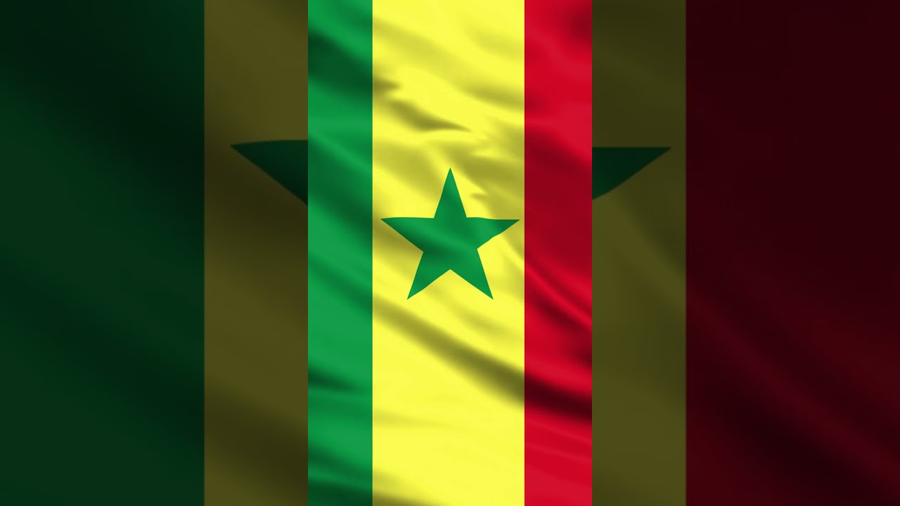 | SENEGAL | SÉNÉGAL | Waving Flag | 1 Hour | 4K