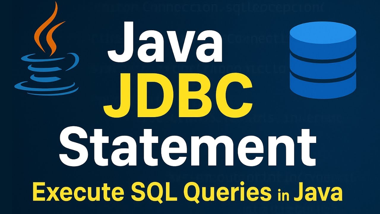 How to Connect JDBC | Java JDBC Statement | Execute SQL Queries in Java Using JDBC