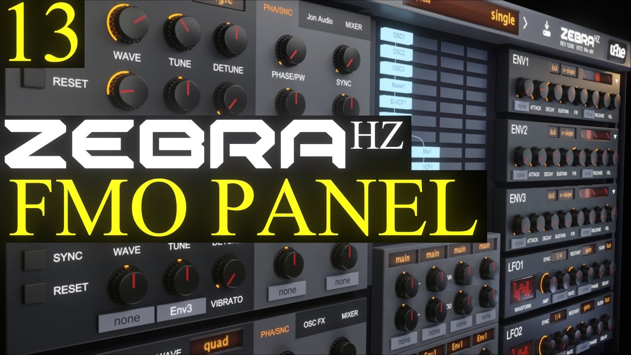 FMO Lower Panel Zebra HZ Tutorial Lesson 13