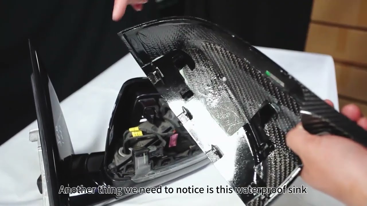 How to install Dry Carbon Mirror Cover For BMW X5 G05 X6 G06?