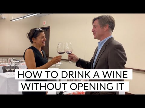 How to drink wine without opening the bottle