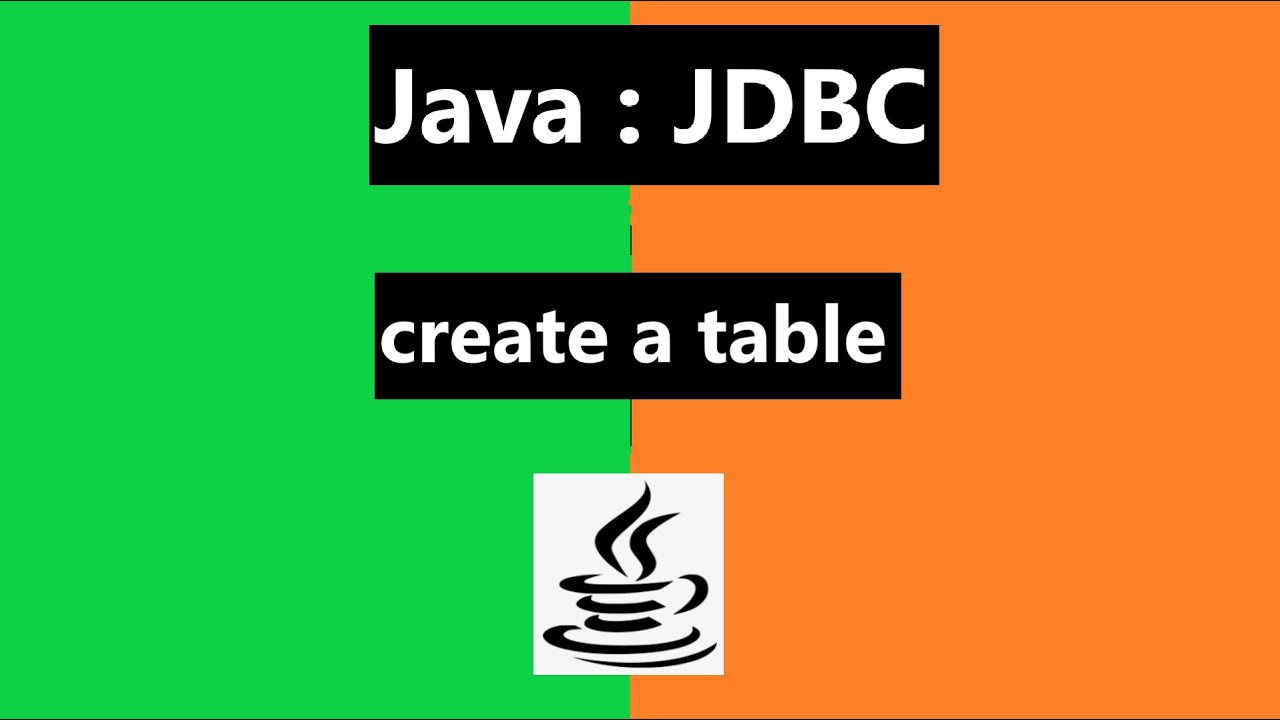 JDBC - Create Table Example | JDBC program to create a table