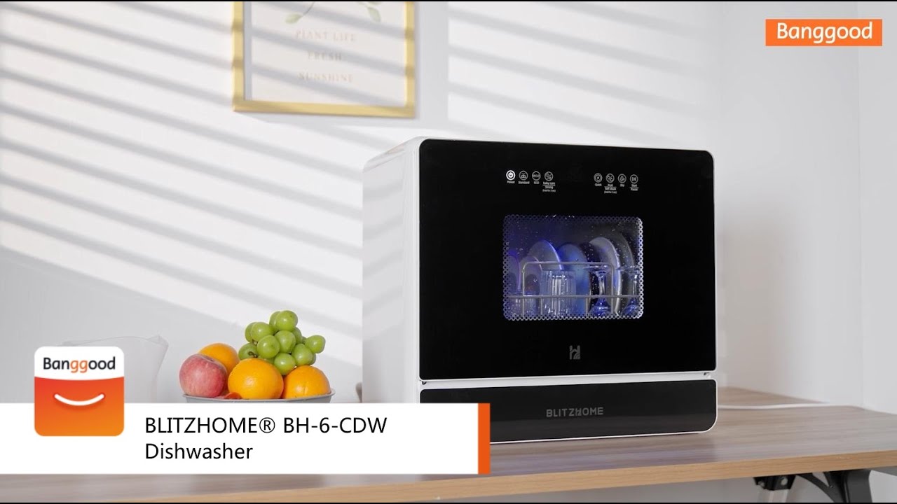 BLITZHOME BH-6-CDW, a bárhol használható asztali mosogatógép ...