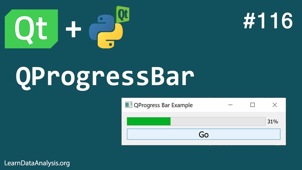 How to use QProgressBar Widget in PyQt5