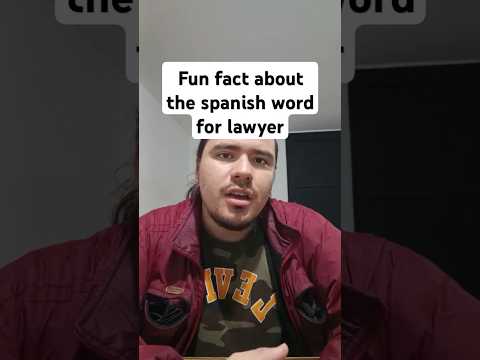 Fun fact about the spanish word for lawyer #facts #spanish #wordsmeaning #interestingfacts