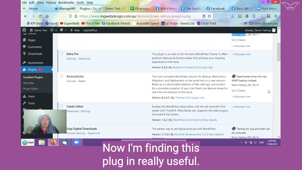 WordPress Plugin tip - using Plugin Notes Plus
