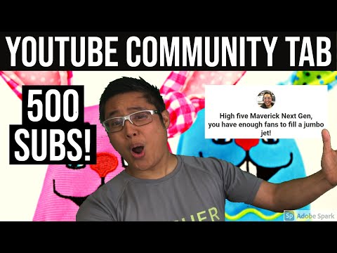 YouTube Community Tab 500 Subs!