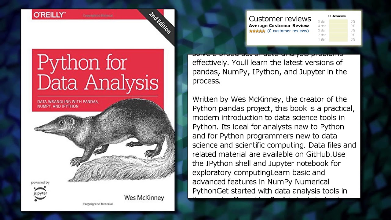 Python for Data Analysis: Data Wrangling with Pandas, NumPy, and IPython
