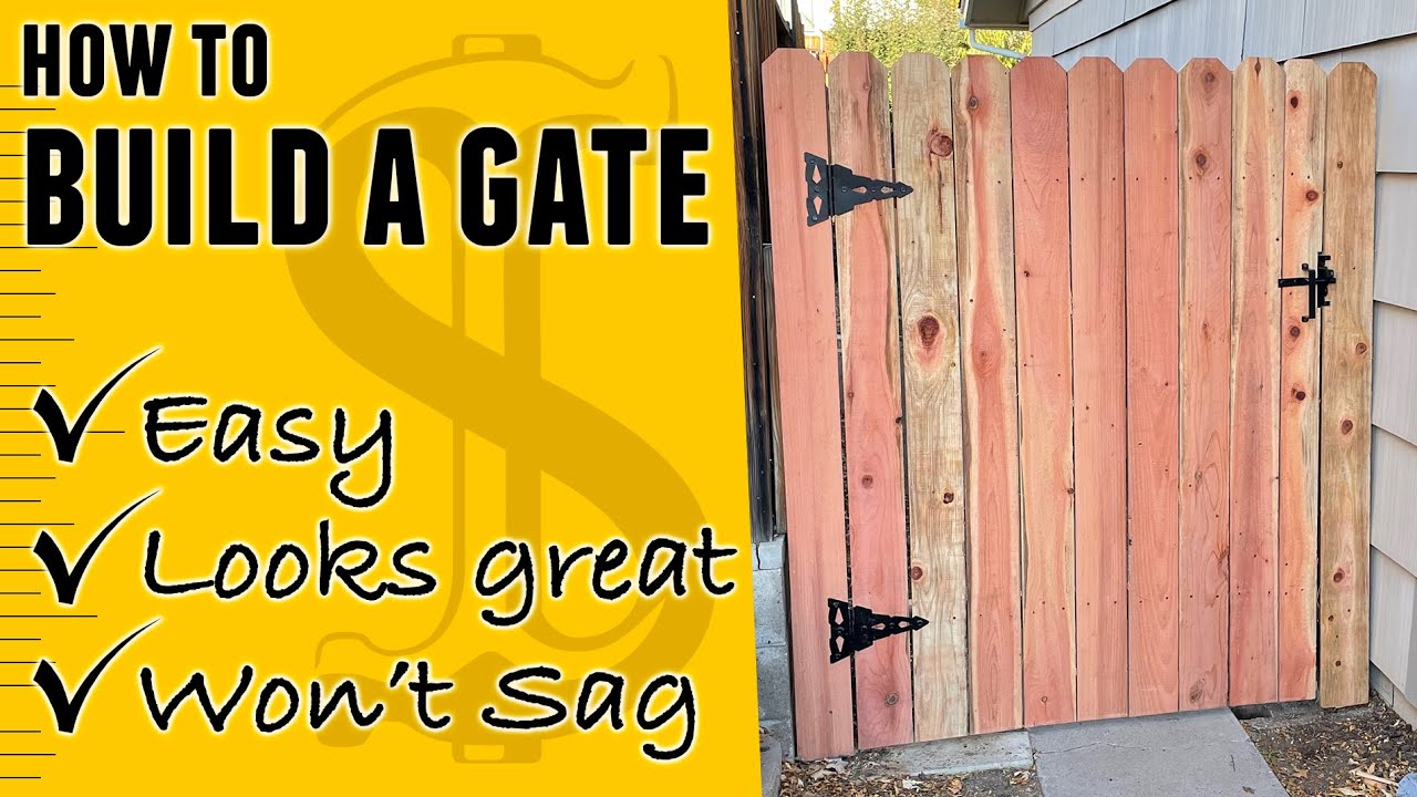 How to Build a Wood Fence Gate (Step By Step)