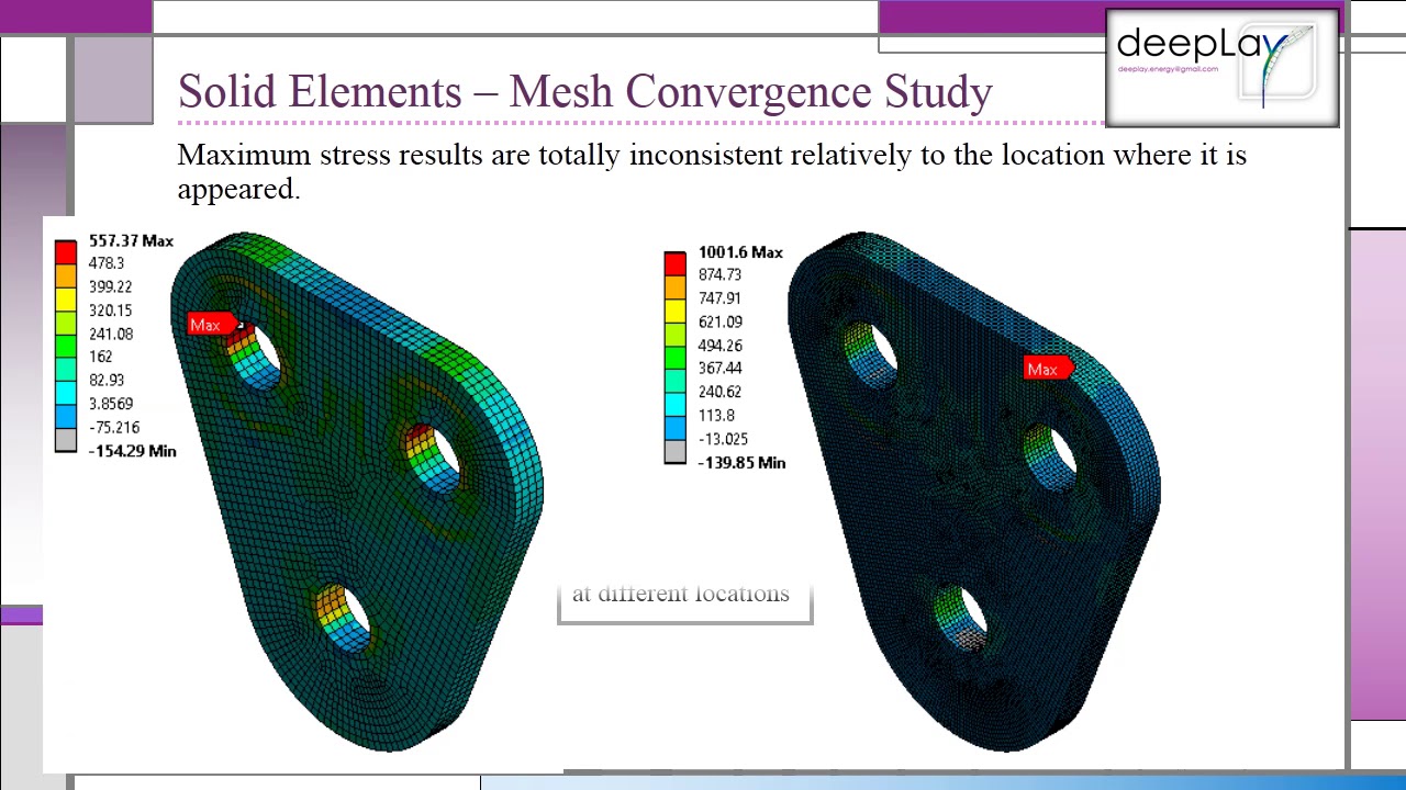 3D FEA – Solid Elements Mesh Convergence Study ?