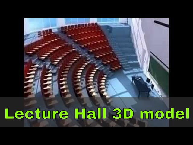 Lecture hall modern 3D Model - FlatPyramid