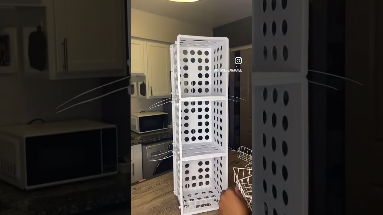 Dollar Tree Hack 6 Shelf Organizer 💚 Follow For More! #dollartree #diy #hacks #under10 #orlando #fl