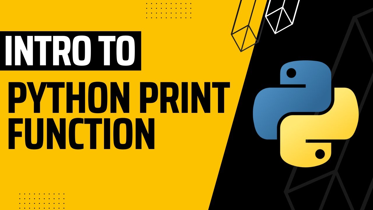 Introduction to the Python Print Function - Python Tutorial for Beginners