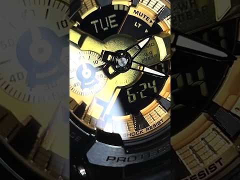 G‑SHOCK GM‑110BD‑1A9 Full Black & Gold Steel – 2025 Limited Beast! #gshock #watchshorts #casio