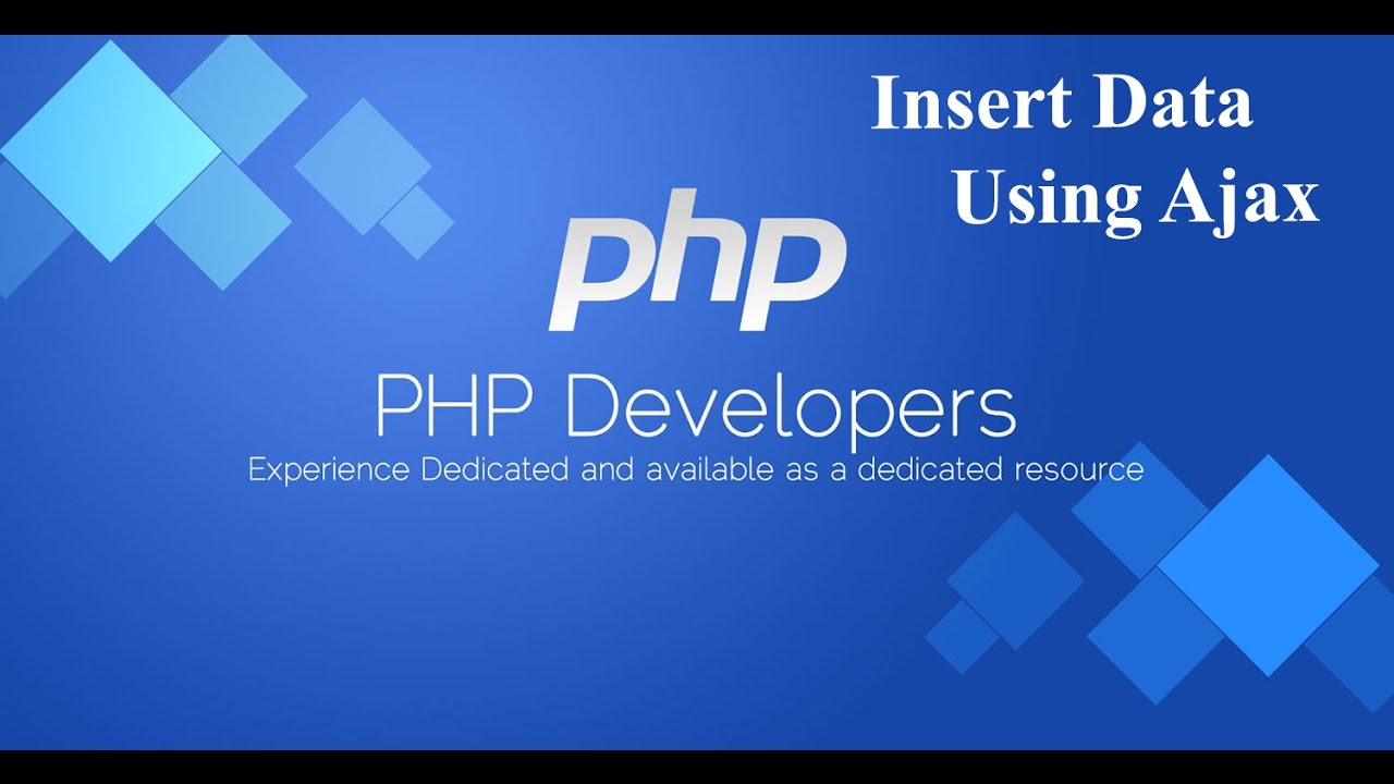 How to insert/add Data in PHP using AJAX