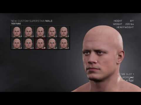 WWE 2K17 ALL CAS/CAW PARTS Oct 12 with logo upload link