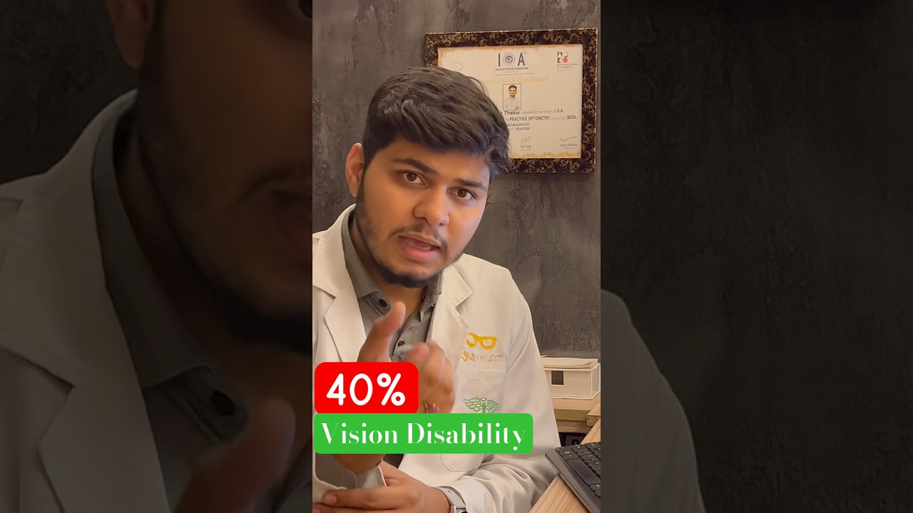 40% vision disability means