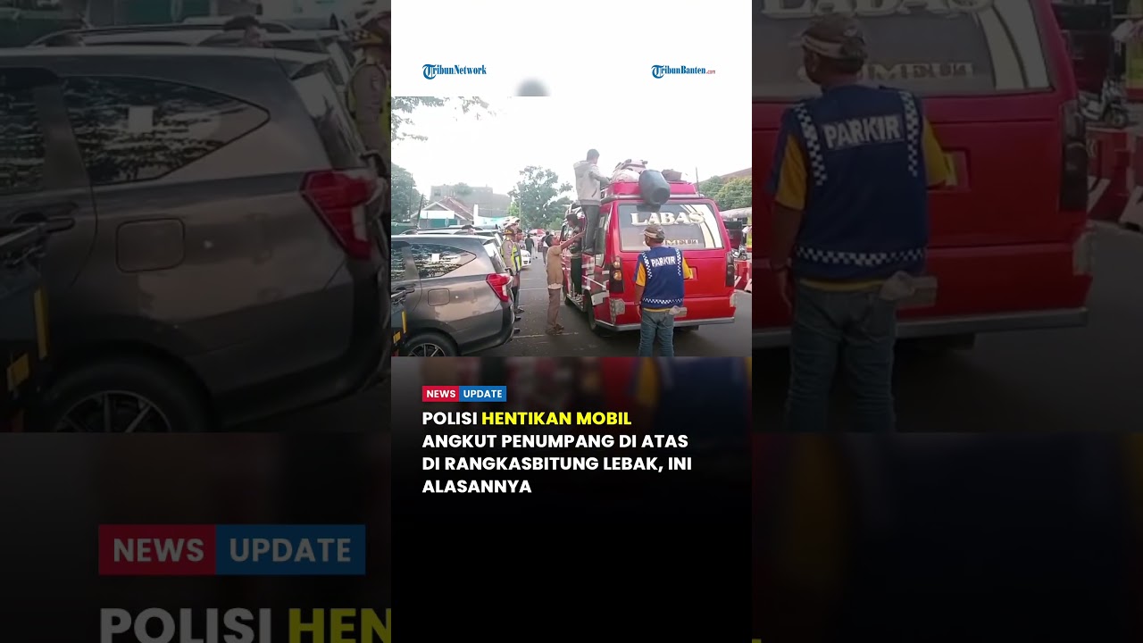 Police Stop Passenger Cars in Rangkasbitung, Lebak, for Reason