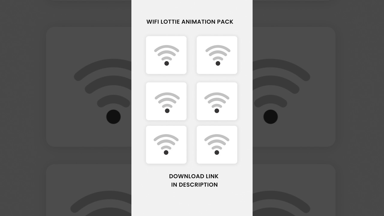 Wifi states Lottie animation pack #animation #aftereffects #motion #lottie #wifi #motion #shorts