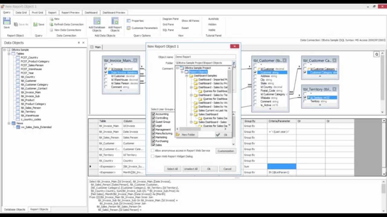 DBxtra Designer Quick Start